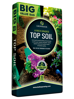 Growmore Top soil 35L – Lester Lowe Ltd