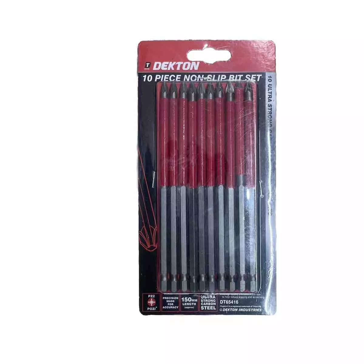 Dekton 10 piece non slip bit set DT65416 – Lester Lowe Ltd